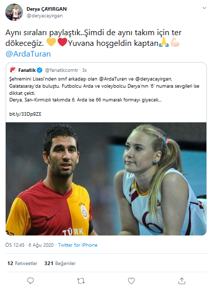 Arda Turan ve Derya Çayırgan, Galatasaray'da buluştu - Diğer - Voleybol ...
